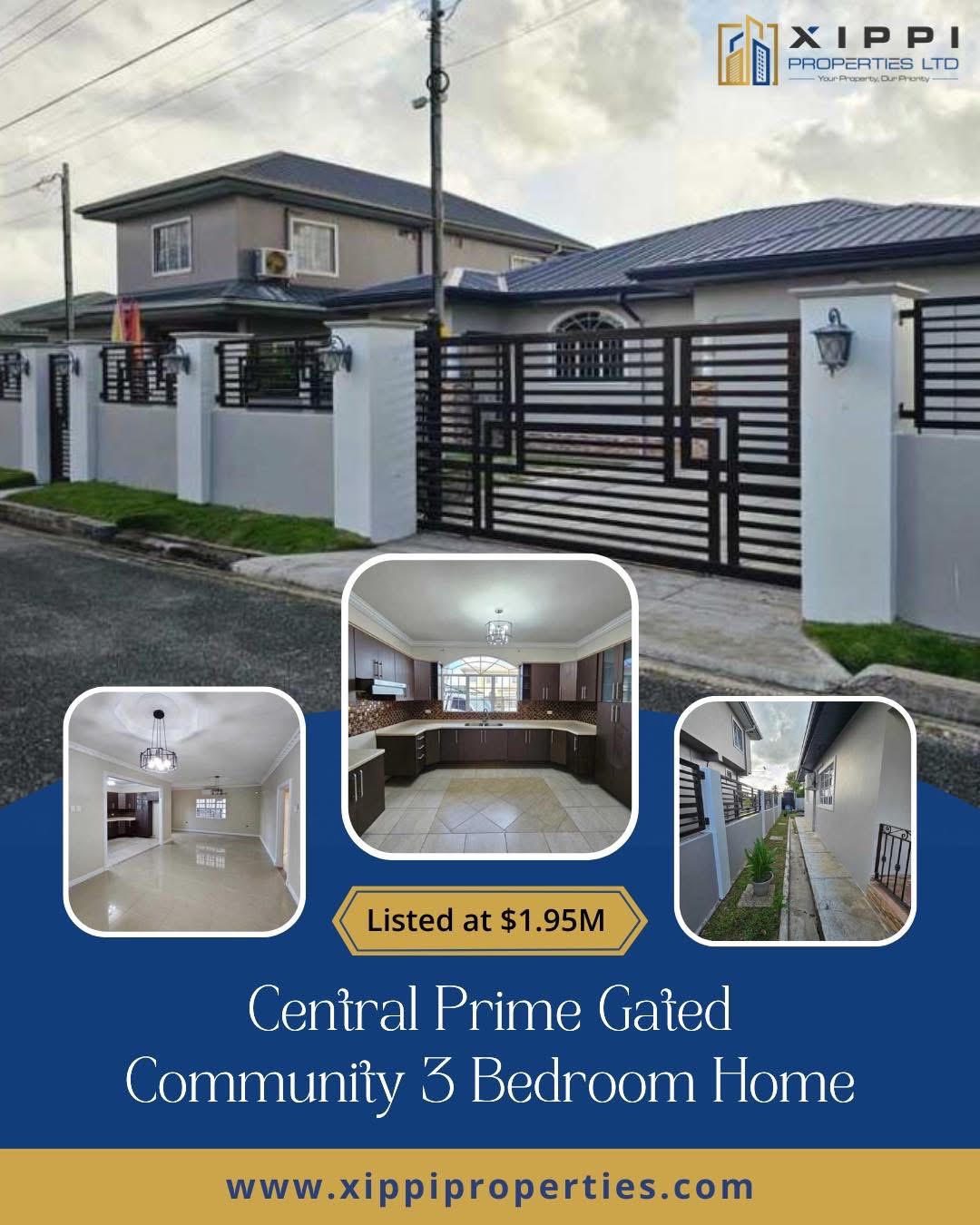 Central Prime Gated Community 3 Bedroom Home - $1.95M - Xippi ...